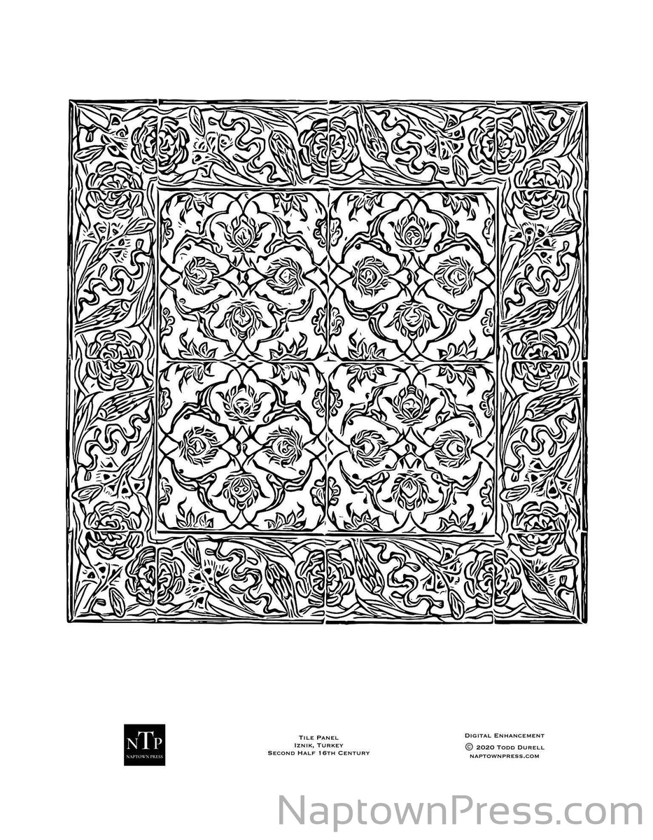 persian carpet coloring pages